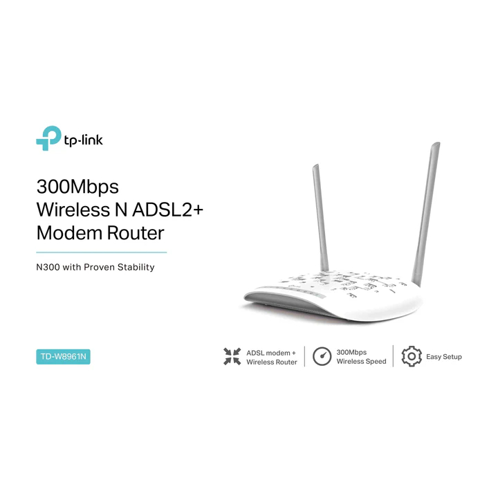 TP-Link TD-W8961N 300Mbps Wireless N ADSL 2+ Modem Router | Shopee Malaysia