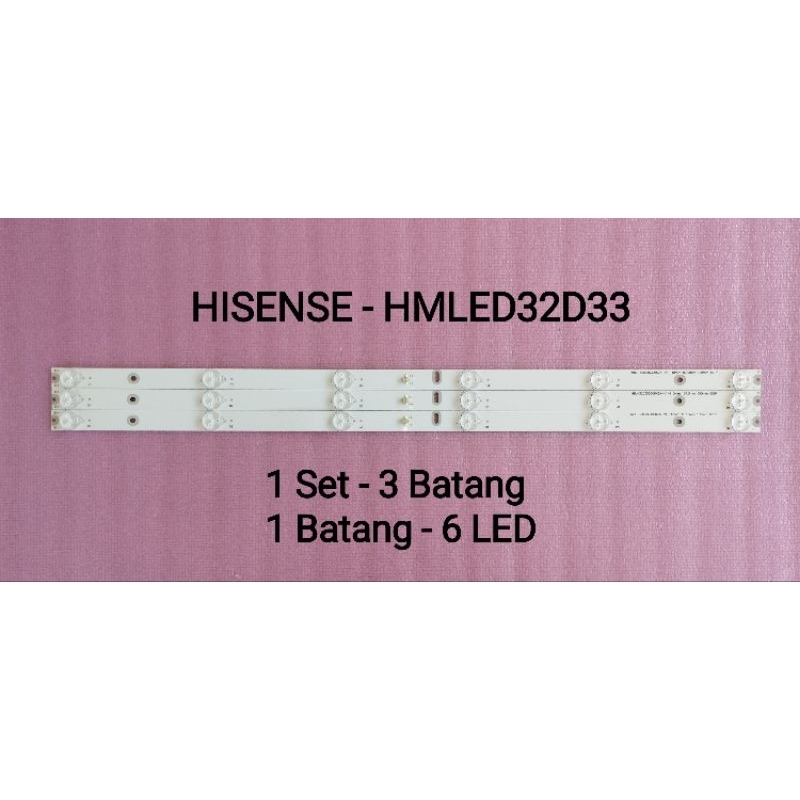 (Ready Stock) HMLED32D33 HISENSE 32" LED TV Backlight (1Set) | Shopee ...