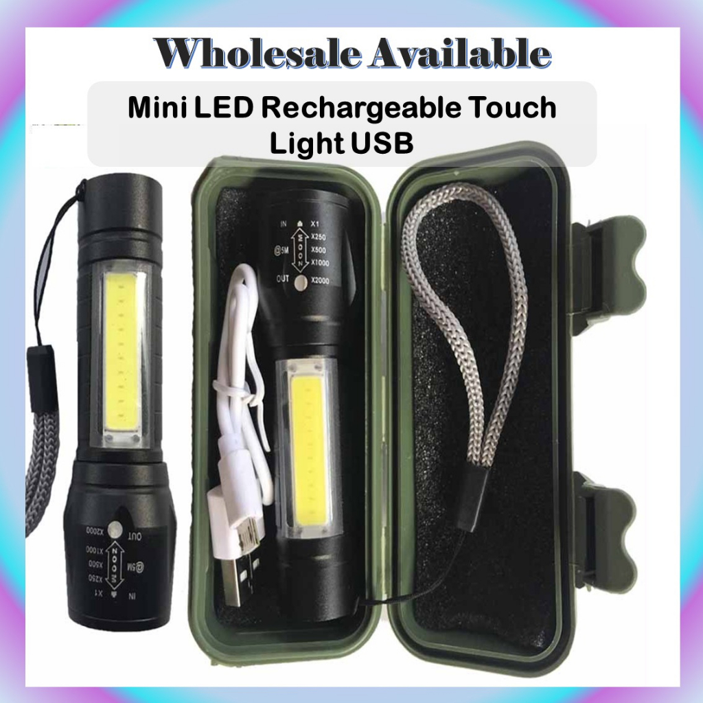 Waterproof Portable Torch Light 3 Mode Rechargeable Torch Light LED ...