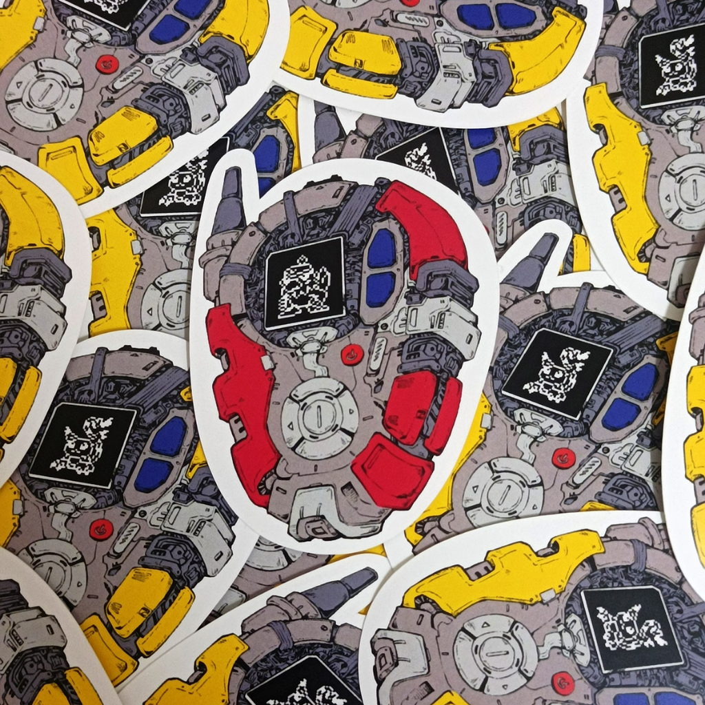 TixiT Digimon Digivice D-3 Sticker waterproof | Shopee Malaysia