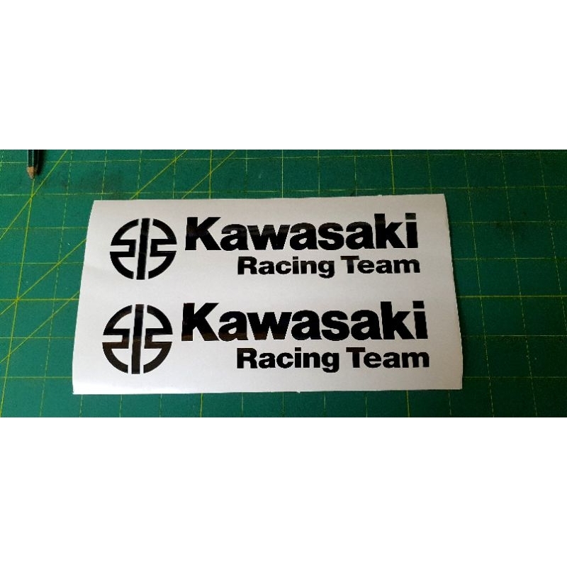 KAWASAKI RACING TEAM (2pcs) STICKER CUTTING MOTOR | Shopee Malaysia
