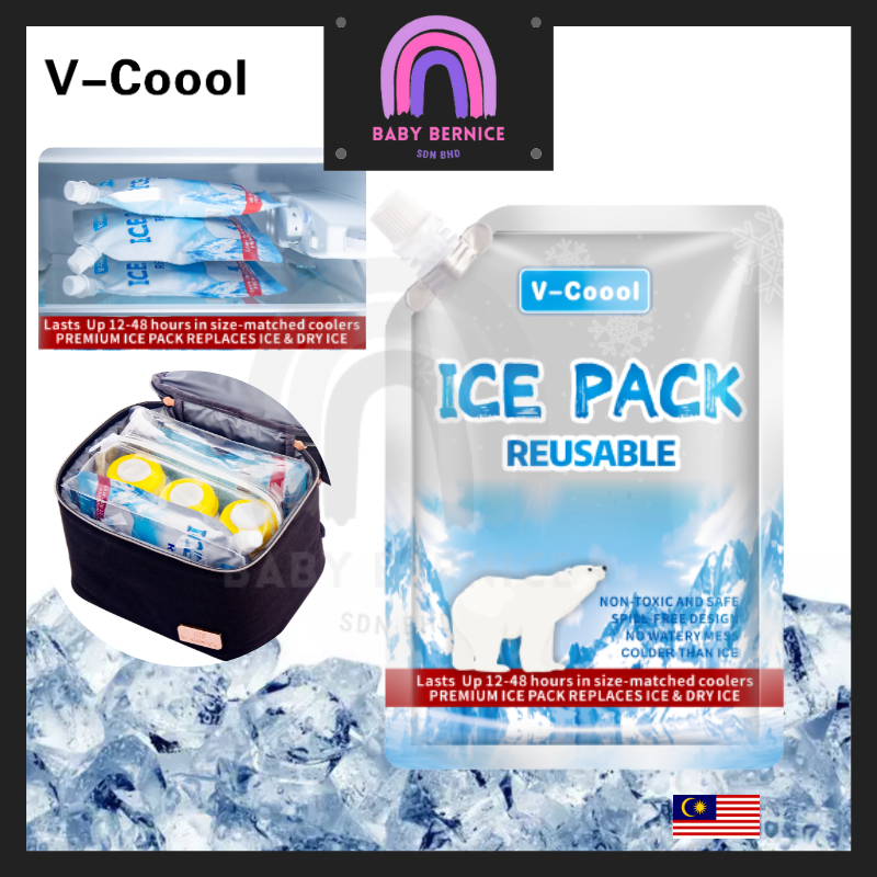 V-COOOL *SPOUT ICE PACK* V-cool Reusable Ice Packs Icepack Bricks Brick Cooler Bag Lunch ...