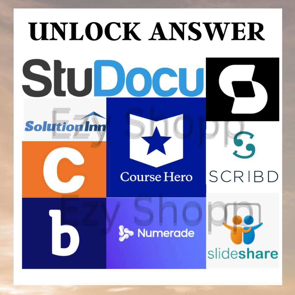 [Fast] Course Hero Coursehero Bartleby Scribd Studocu Slideshare Numerade Solutioninn Unlock ...