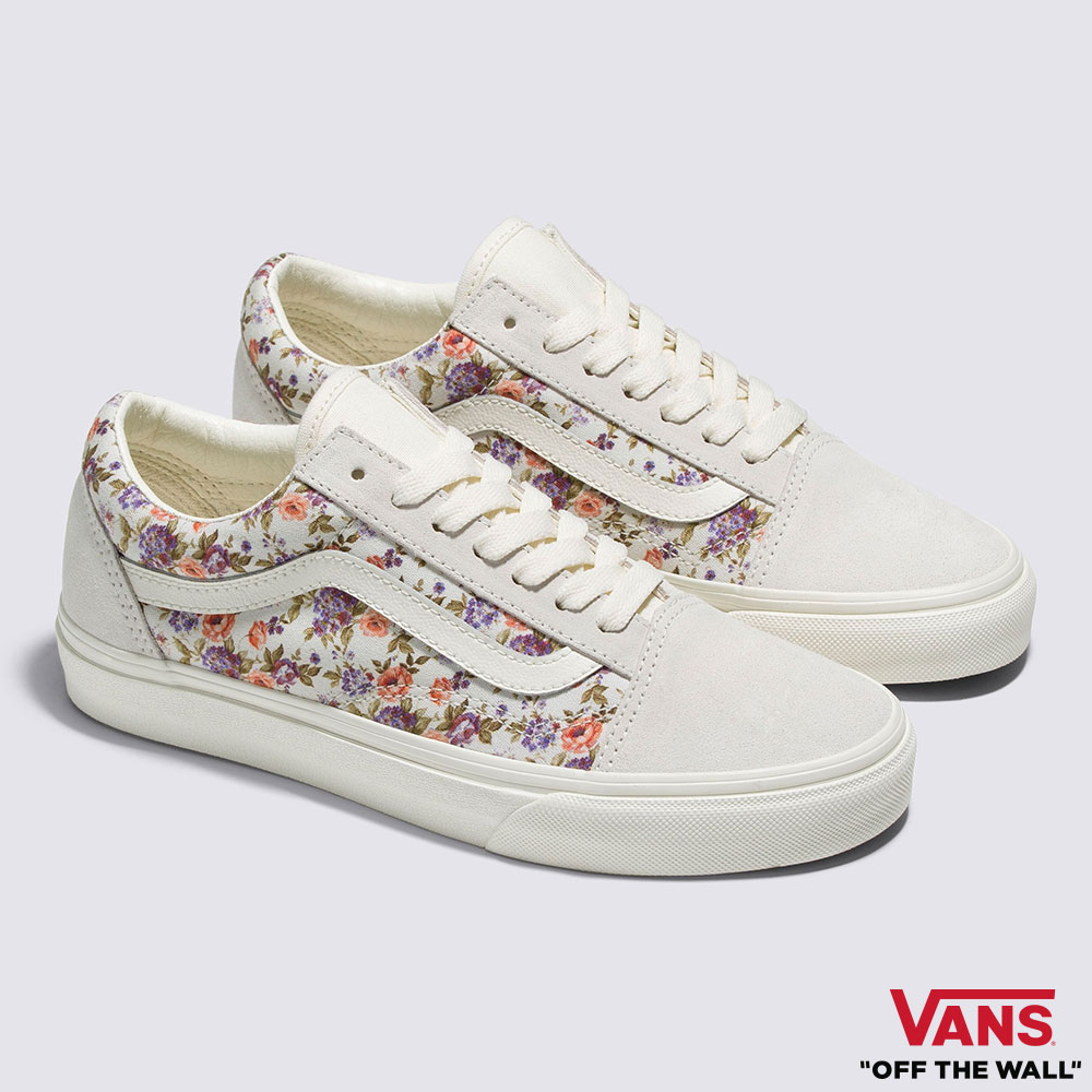Vans Vintage Floral Old Skool Men Sneakers - White/US Size VN0007NTFS81 ...