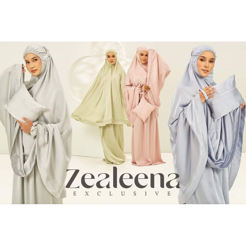 Telekung Aleena Original Satin Zealeena Telekung Hantaran Kahwin ...