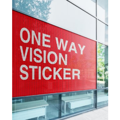 One Way Vision Window Sticker | Perforated Glass Sticker | Shopee Malaysia