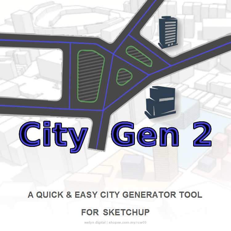 SketchUp | Plugins | 2025 City Generator 2- Generate of Your SketchUp ...