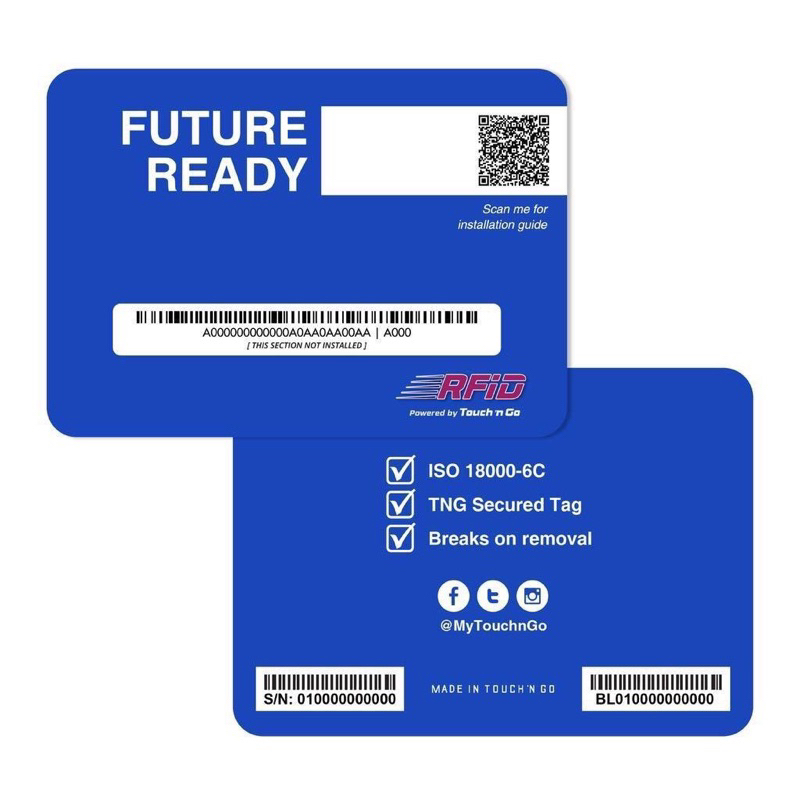 Cheapest TNG RFID Touch 'n Go Self -fitment (DIY) RFID Tag, RFID ...