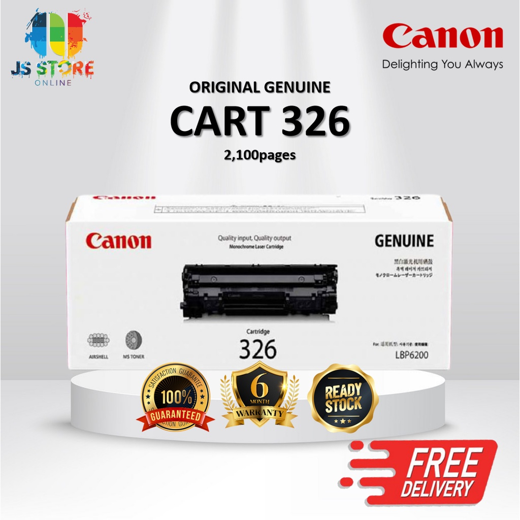 [💯100% ORIGINAL💯]Canon Cart 326 Toner Cartridge LBP-6200d/ LBP-6230dn ...