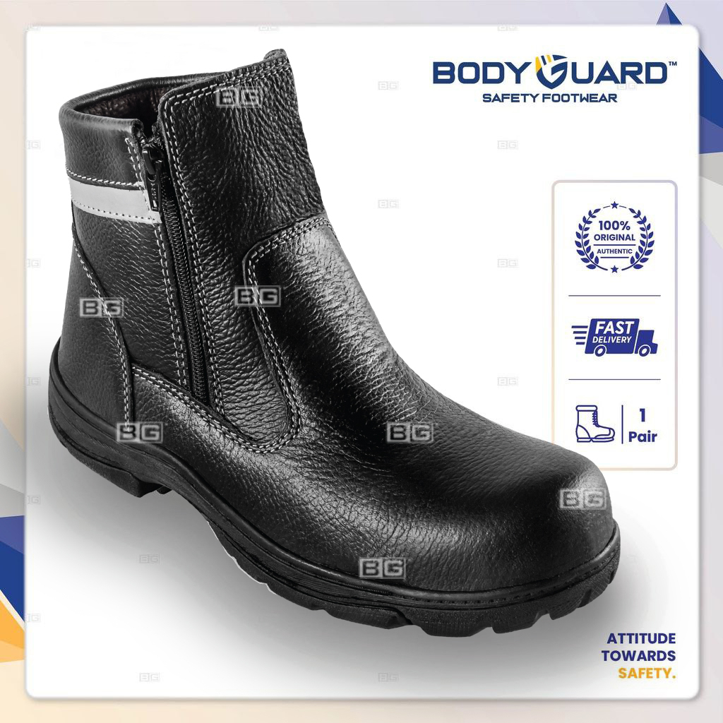 (1 Pair) BODYGUARD BG603 Mid Cut Safety Shoes / Foot Protection / Steel ...