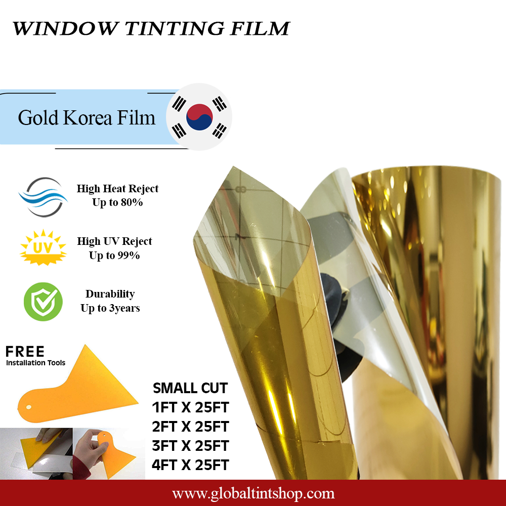 Window Tinting Film Korea Gold Silver Reflective Film High Heat Reject ...