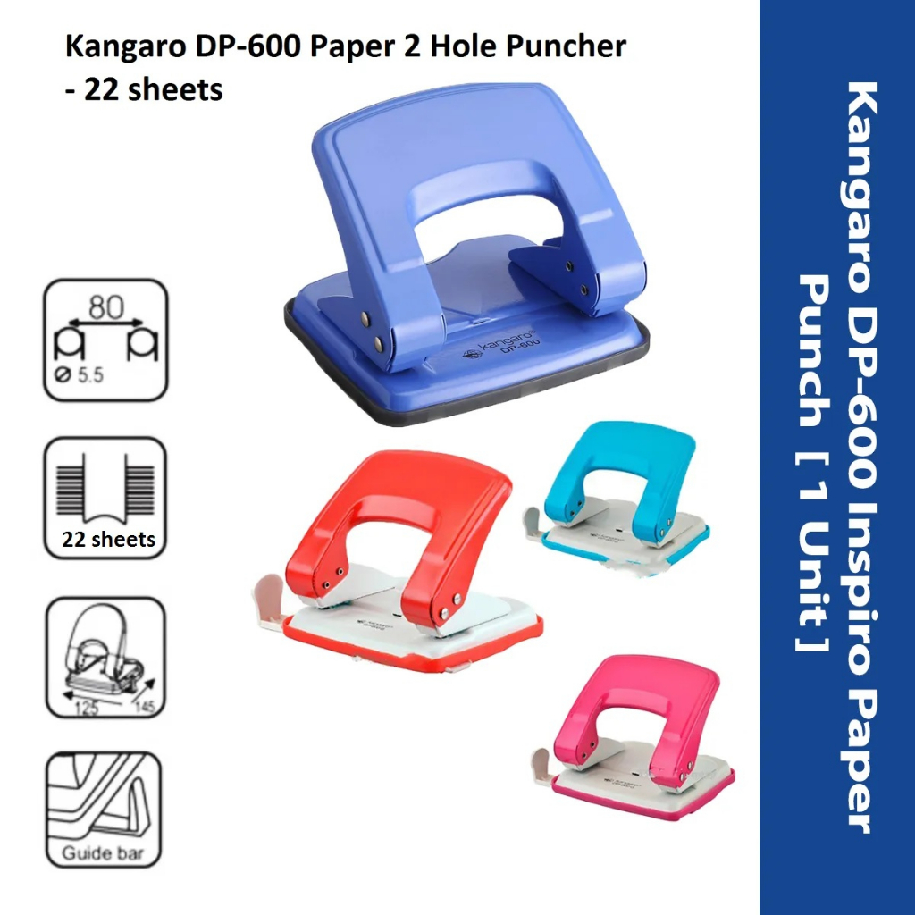 Kangaro DP-600 Paper Puncher Inspiro DP 600 *no measurement ruler ...