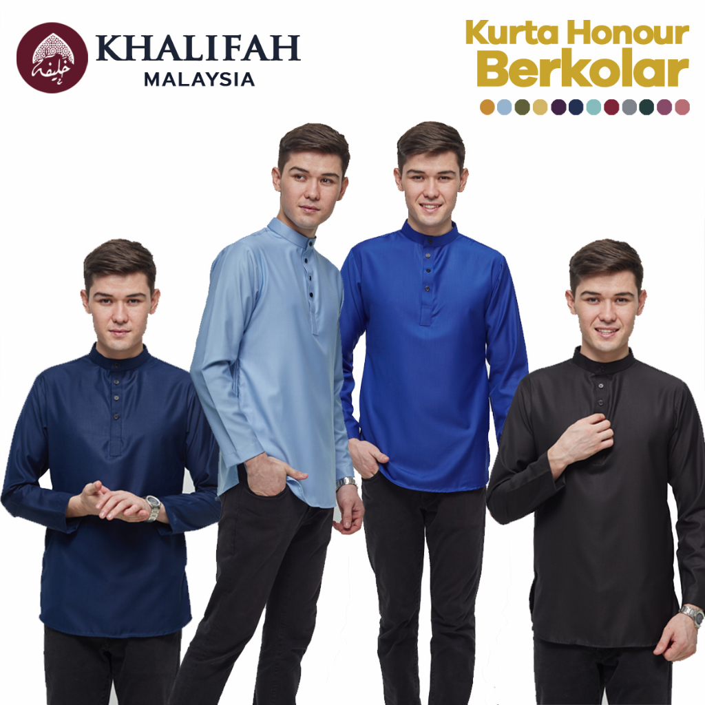 KURTA RAYA MURAH (XXS-5XL) BAJU KURTA LELAKI ROYAL BLUE NAVY BLUE BABY ...