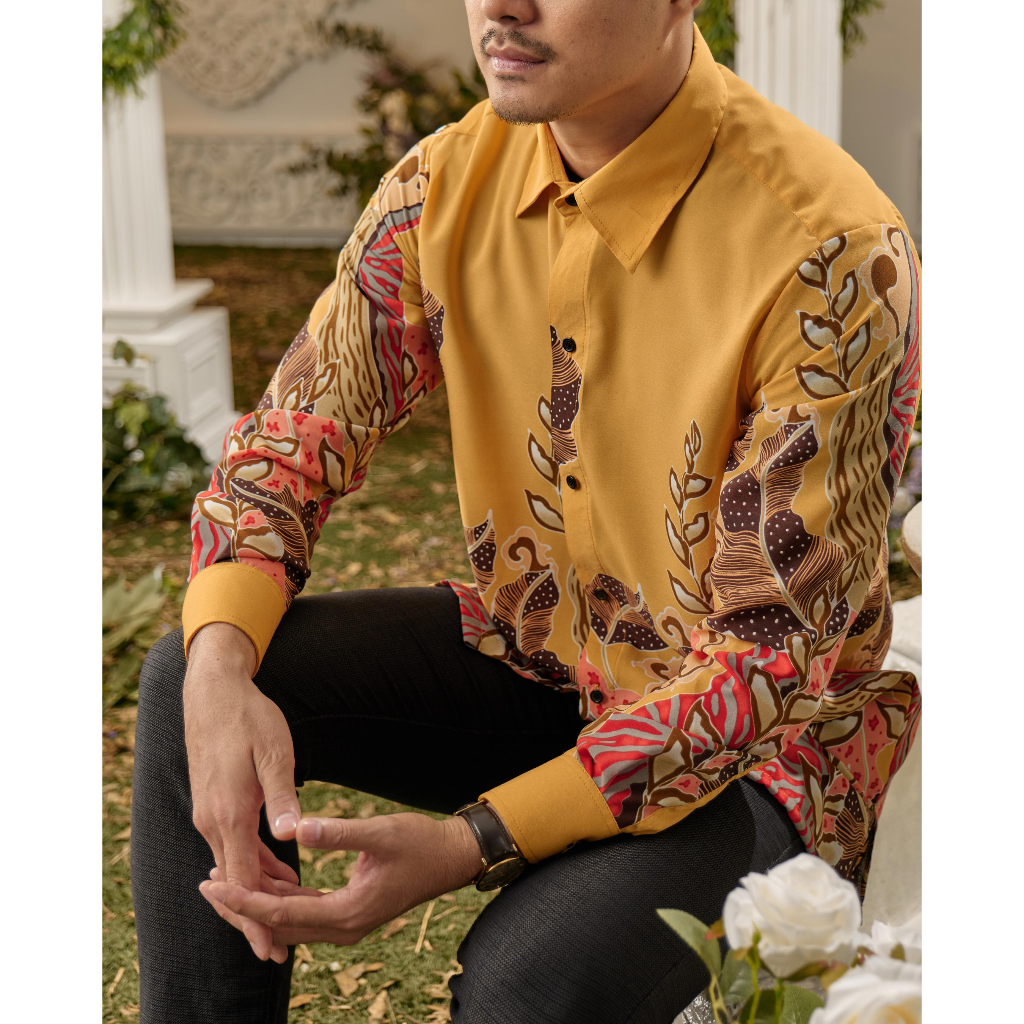 [SIMPLY ALNA] KEMEJA BATIK SULTAN LUVLA / BAJU BATIK LELAKI LENGAN ...