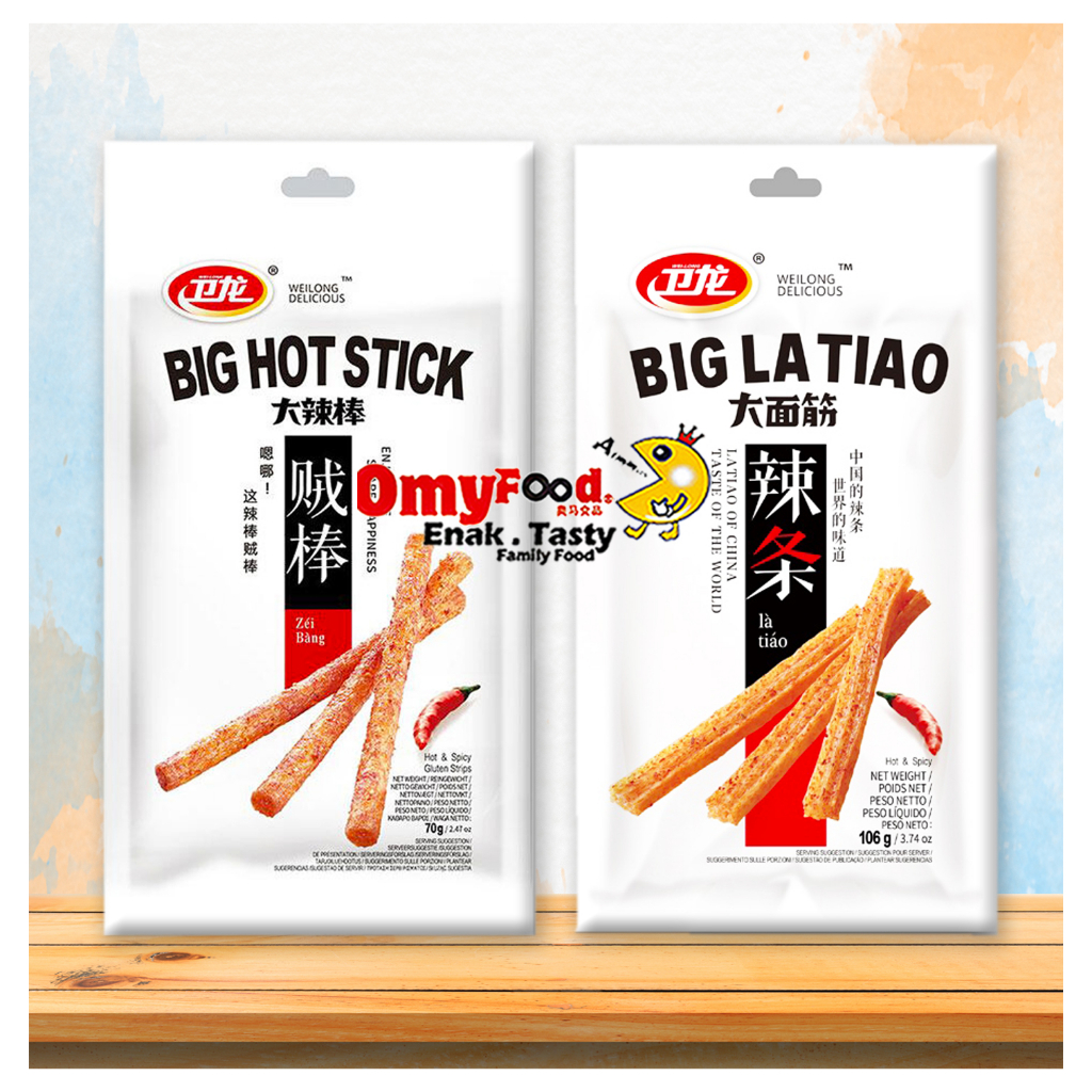 [BEST BEFORE 12/6/2023]70g / 106g 卫龙辣条大辣棒 /大面筋Weilong Delicious Spicy Stick [Big Hot Stick / Big ...