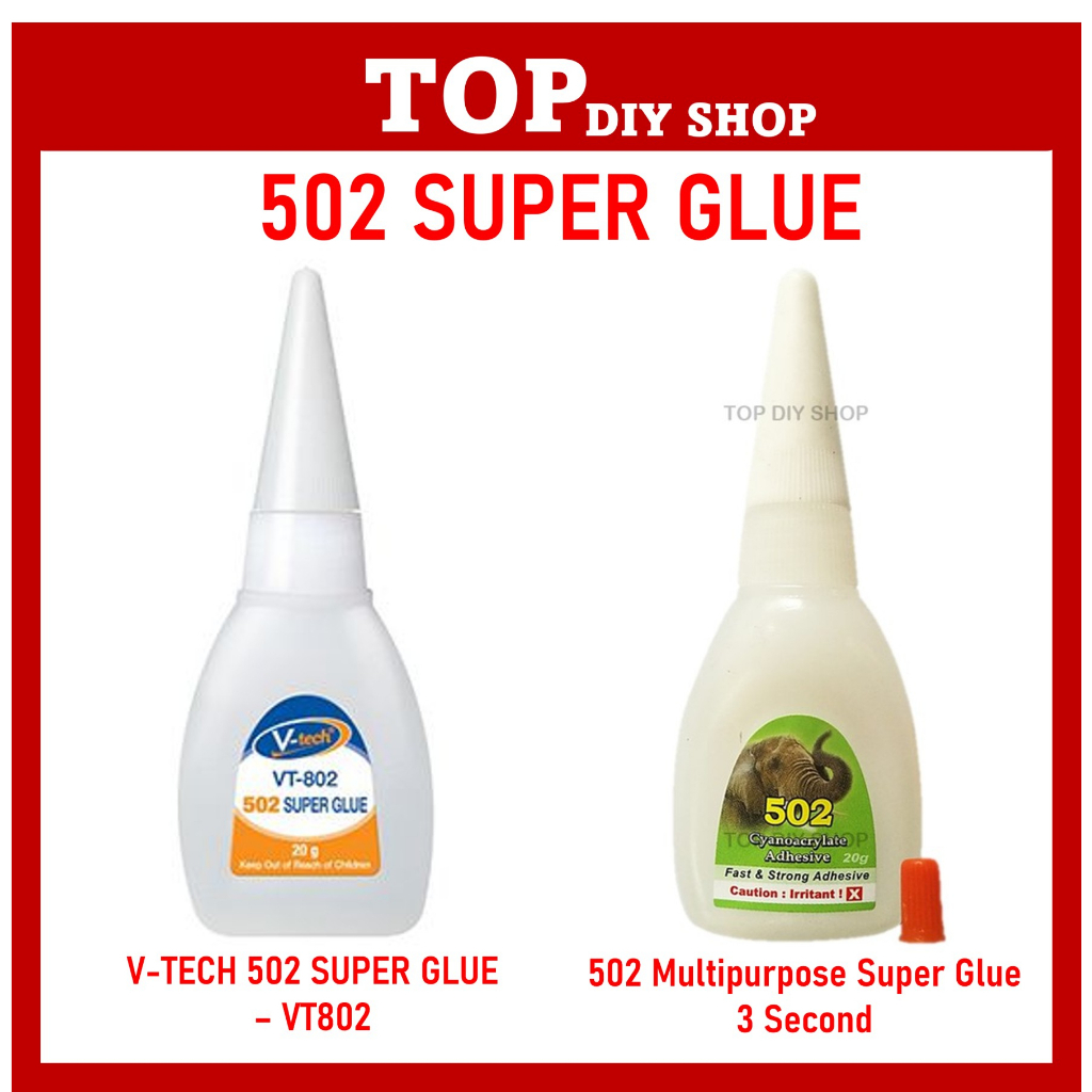 V-Tech 502 Super Glue Vt-802 20gm 3 Seconds Glue Strong Heavy Duty ...