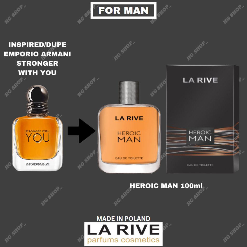 PERFUME LA RIVE HEROIC MAN EDT 100ml (ORIGINAL) | Shopee Malaysia