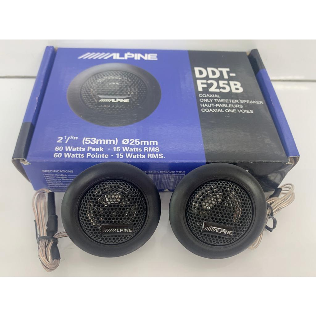 CLEAR STOCK Original ALPINE DDT-F25B Car Tweeter Speaker Titanium Dome ...