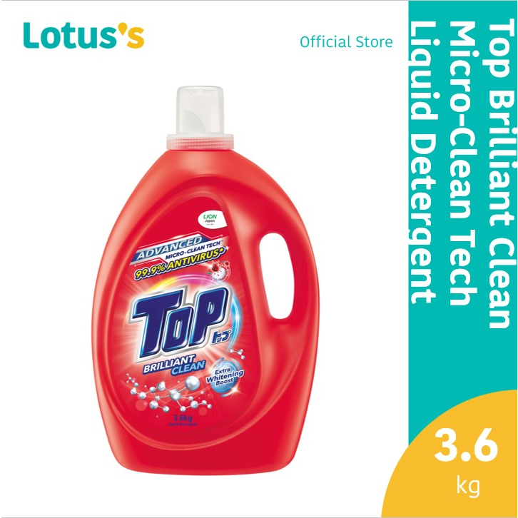 Top Brilliant Clean Micro-Clean Tech Liquid Detergent (3.6kg) | Shopee ...