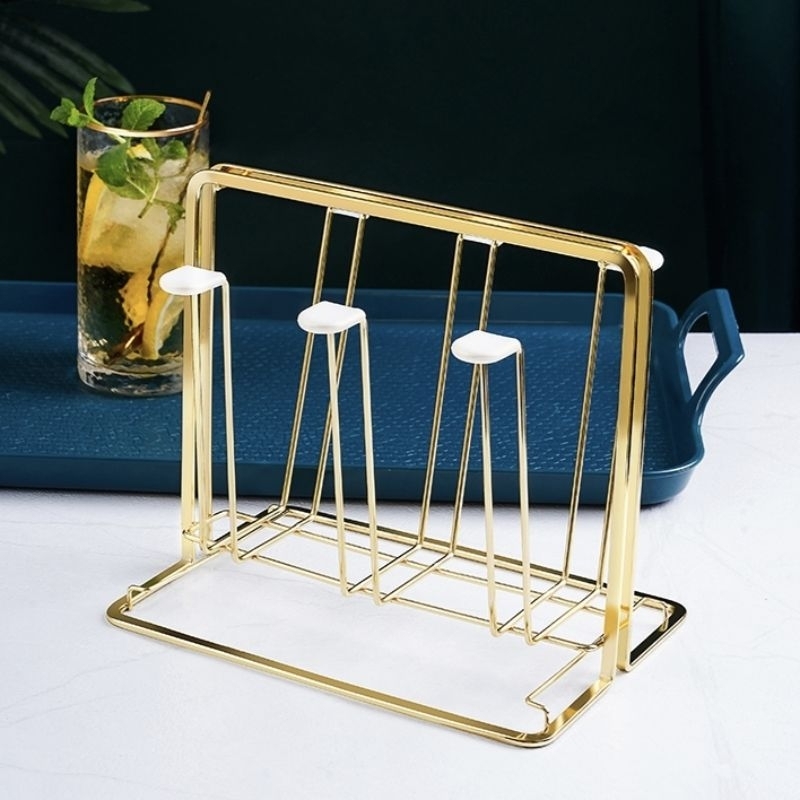 Glass Cup Holder Steel | Shopee Malaysia