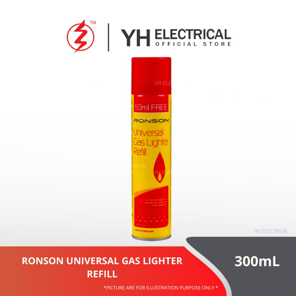 Ronson Universal Butane Gas Lighter Refill 300ml | Shopee Malaysia