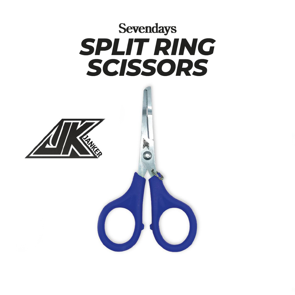Jk Janker Split Ring Scissors 304 Stainless Steel Fishing PE Line Cutter Gunting Pancing Mini ...