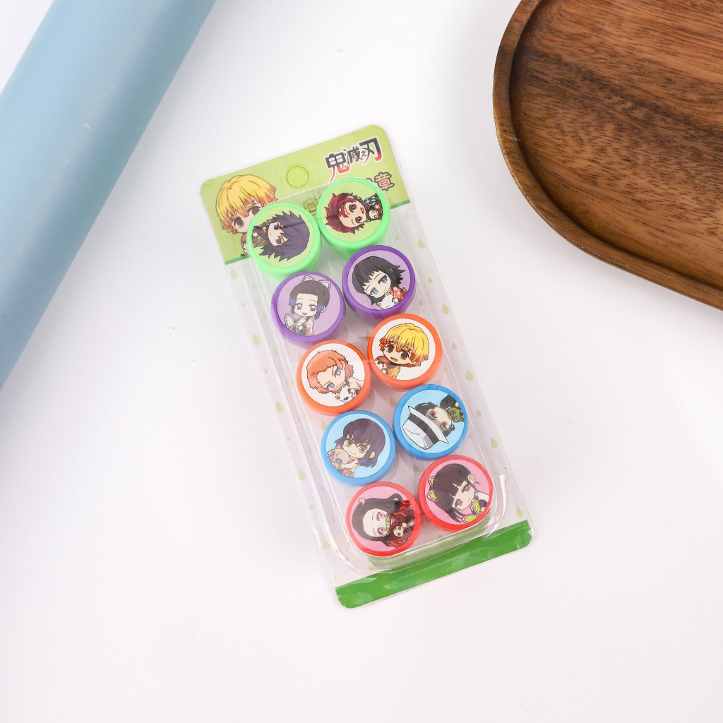 TB 💥Washable Kids Reward Stamp💥 Cartoon Stamp Cop Kanak-kanak Cop Guru ...