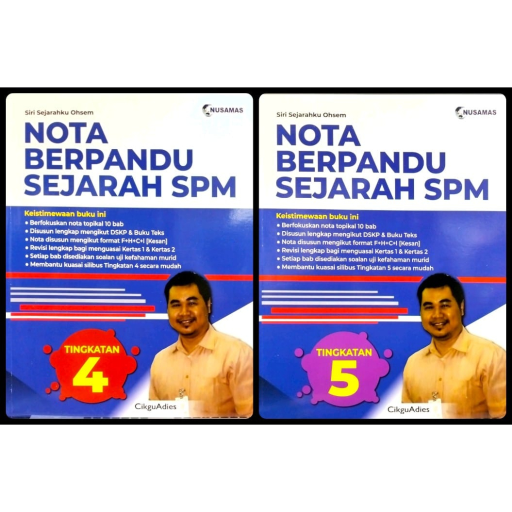 NOTA BERPANDU SEJARAH SPM TINGKATAN 4 & 5 2023 [NUSAMAS] | Shopee Malaysia