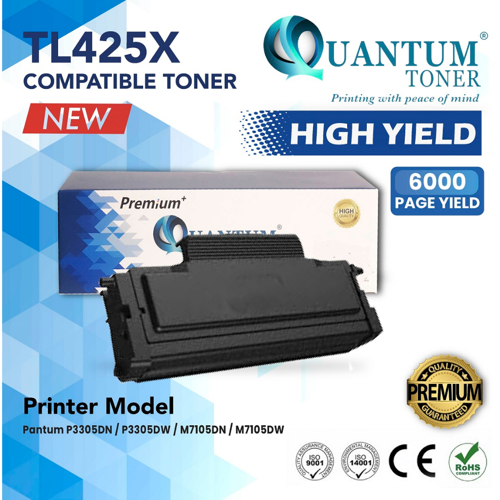Pantum TL425 TL-425 TL425X TL-425X TL425H Compatible Toner for P3305DN ...