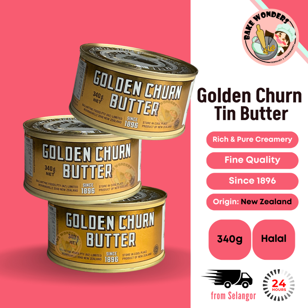 Golden Churn Pure Butter Tin/ Golden Churn Tinned Butter/ Golden Churn ...