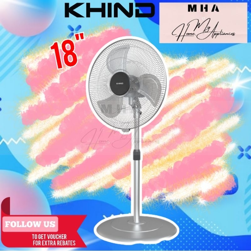 Khind 18" Industrial Stand Fan SF1803F | Shopee Malaysia