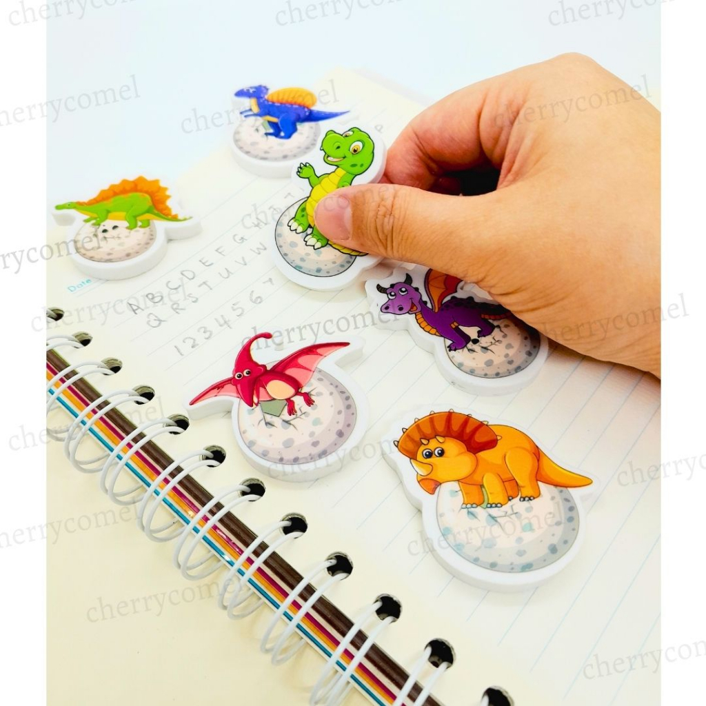 Dinosaur Eraser Rubber Pemadam Dino Theme Cute Stationery Alat Tulis ...