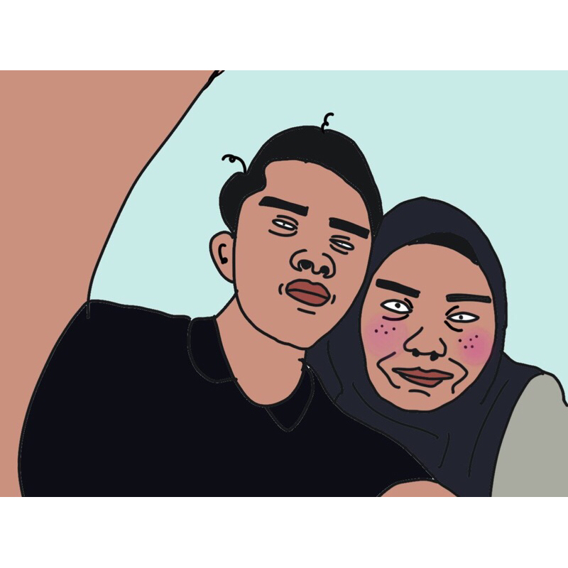 [JPEG /pdf]digital drawing funny face lukisan lucu lawak lukisan muka ...