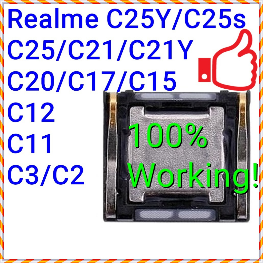 (100% Working) NEW ORI Earpiece Ear Loud Speaker Realme C35 C25Y C25s C21Y C20 C17 C15 C12 C11 ...
