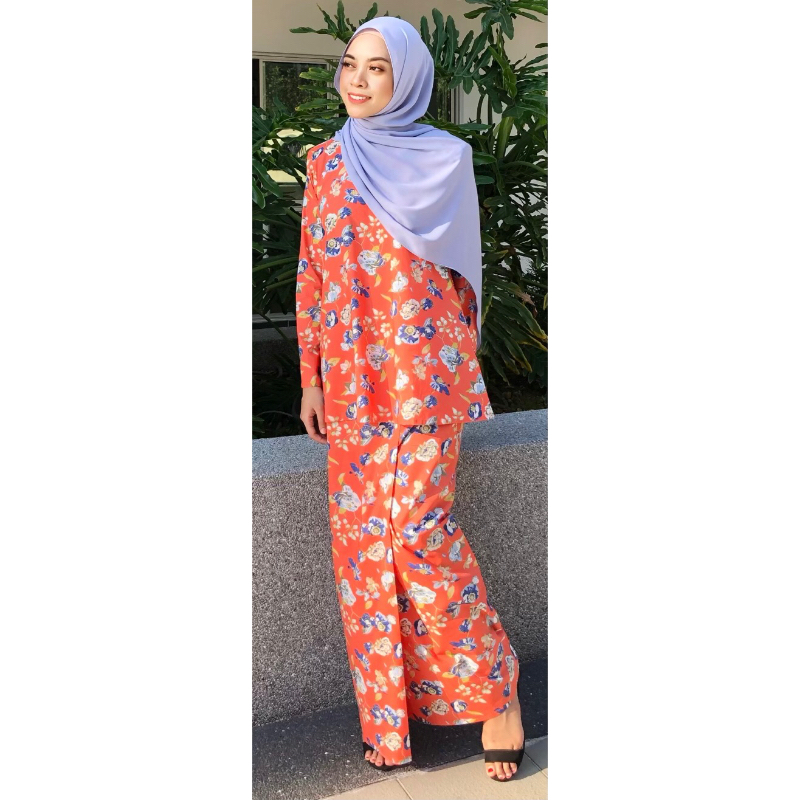 KURUNG KEDAH COTTON KAYYISA (Brick Orange) | Shopee Malaysia