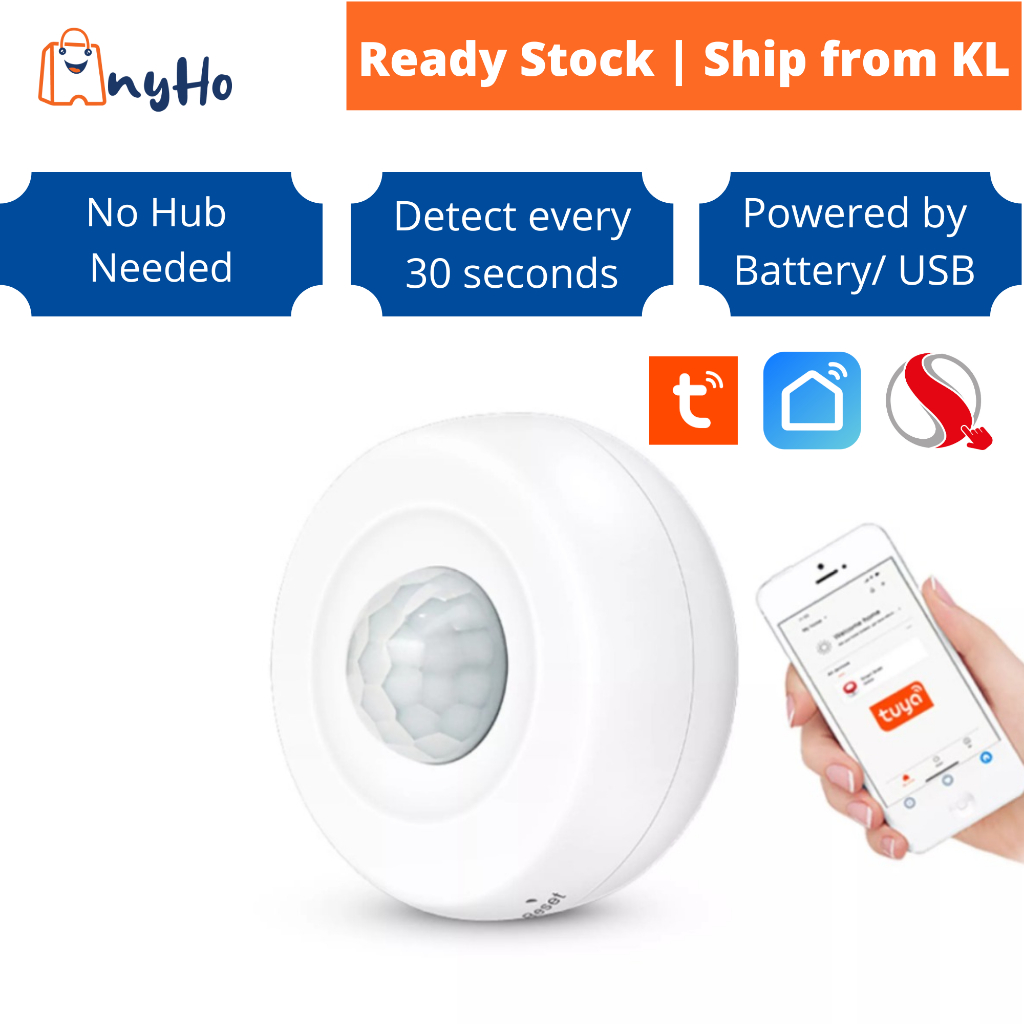 TUYA SMART WiFI/ ZigBee PIR Motion Sensor Ceiling Infrared Motion Detector | Shopee Malaysia