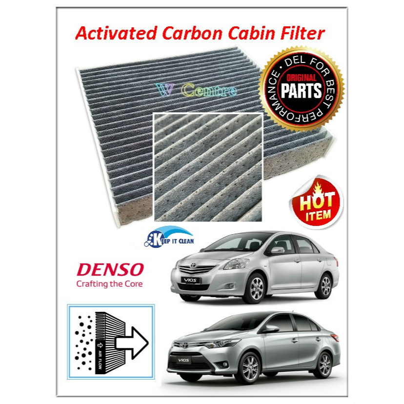 Toyota Vios NCP93 NCP150 2007 to 2018 Activate Carbon Cabin Filter ...