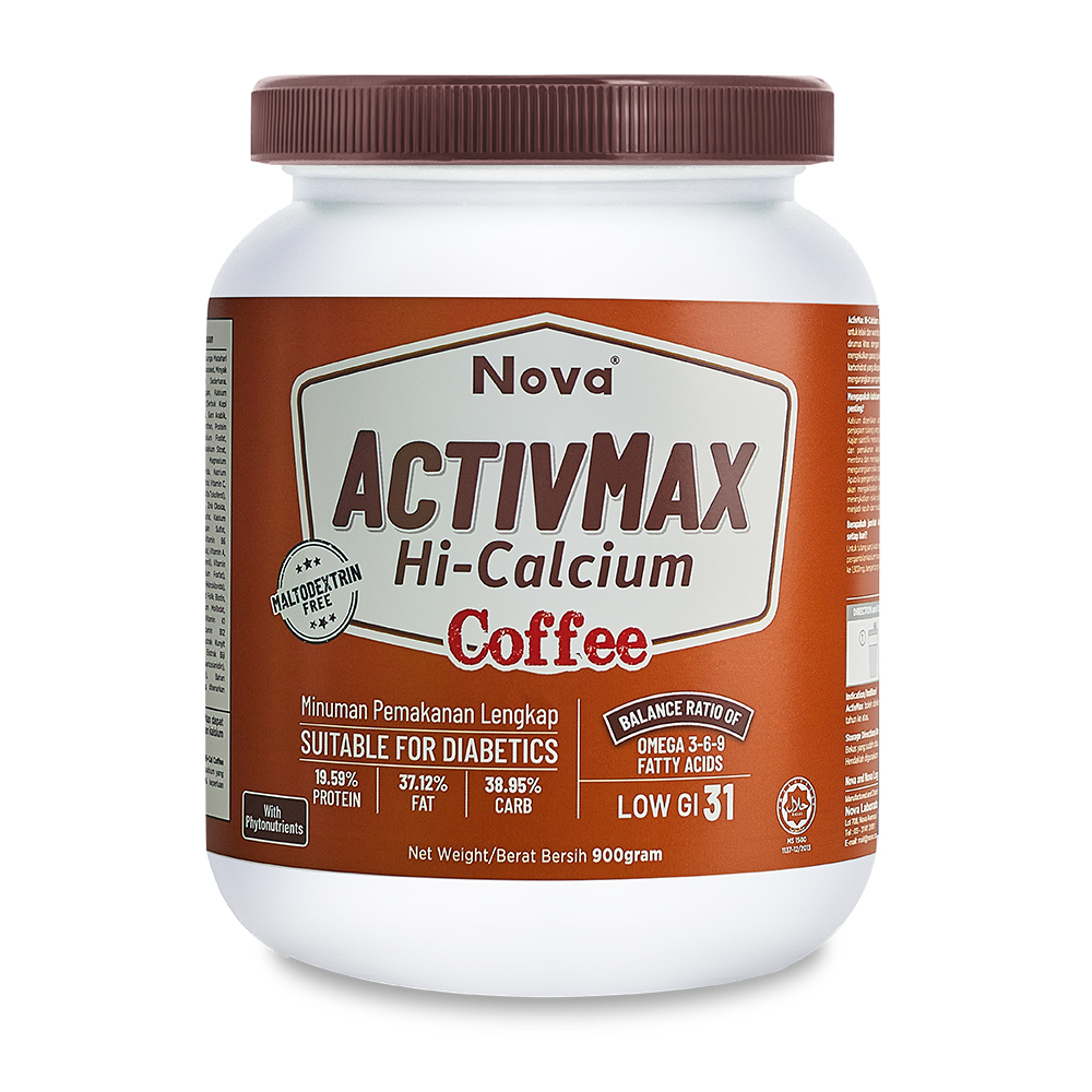 NOVA ACTIVMAX HIGH CALCIUM COFFEE 900G HI-CALCIUM KOPI | Shopee Malaysia