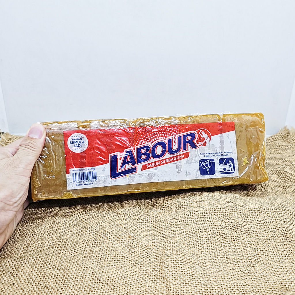 Sabun Cap Buruh (80g x 10pcs) / Labour Soap / Multipurpose Bar Soap ...