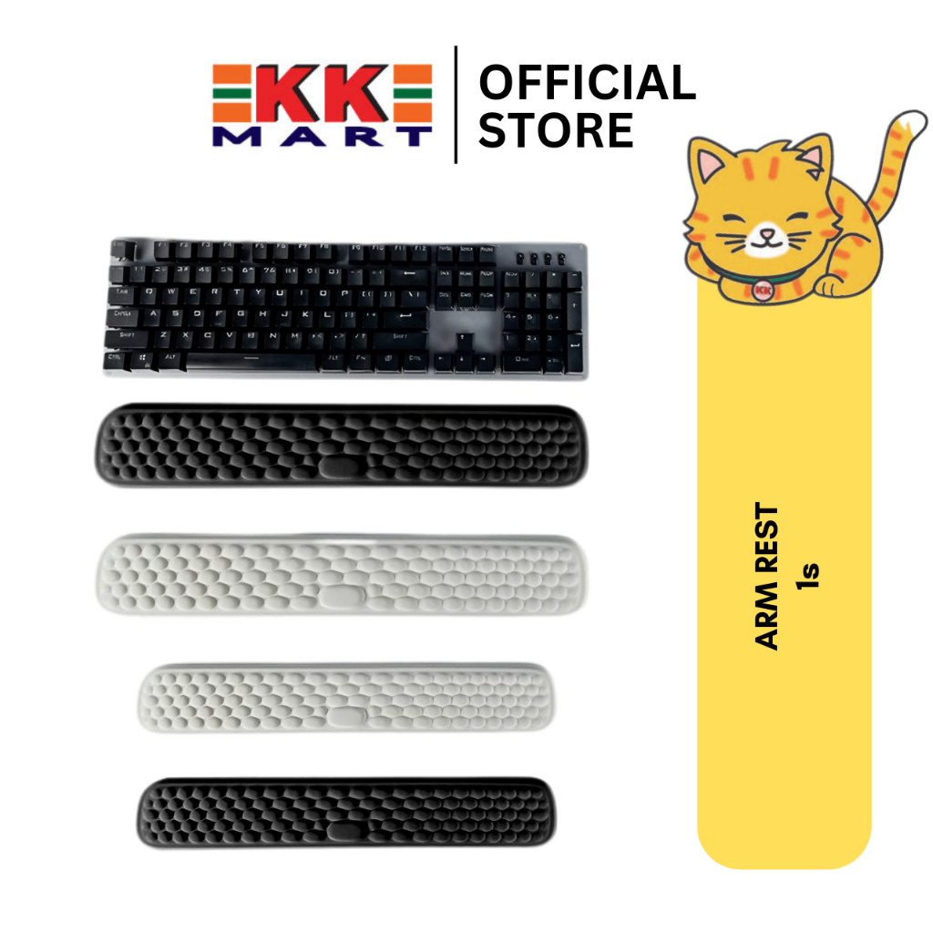 Pelapik Tangan Foam Memori Komputer Memory Foam Keyboard Arm Rest Hand ...