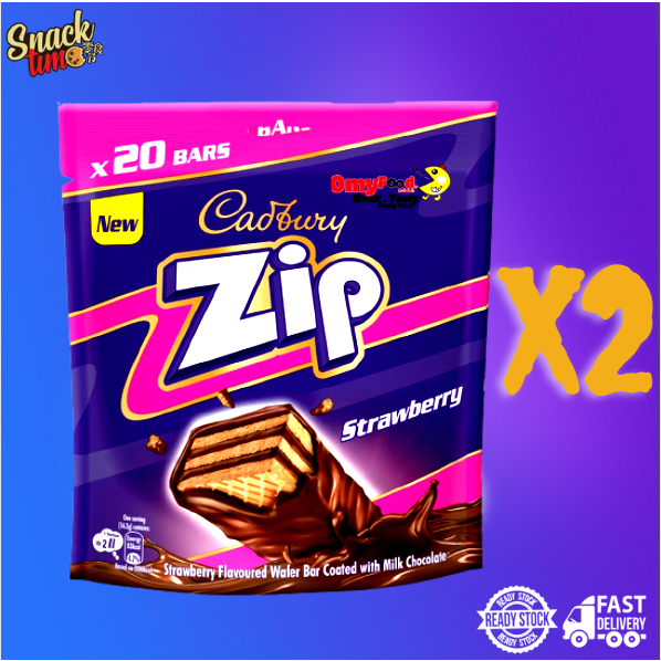 🍫CADBURY🍫 ZIP WAFER - CHOCOLATE 162.5G / STRAWBERRY 162G(BUY AT YOUR ...