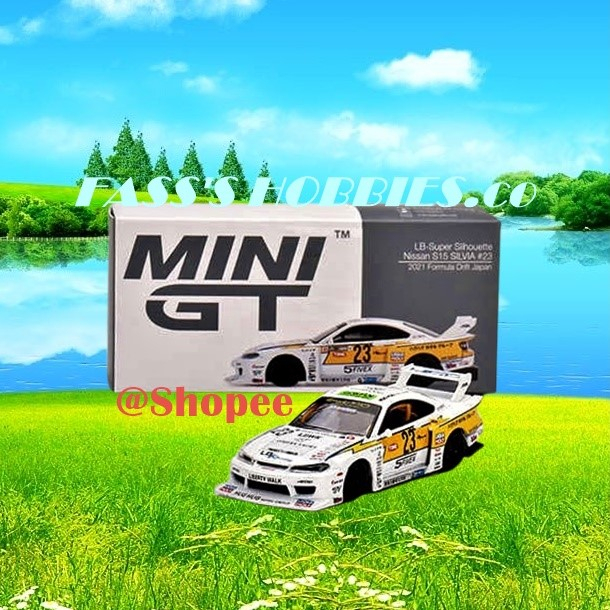 MINI GT™ #434👉READY STOCK LB-SUPER SILHOUETTE NISSAN S15 SILVIA #23 ...