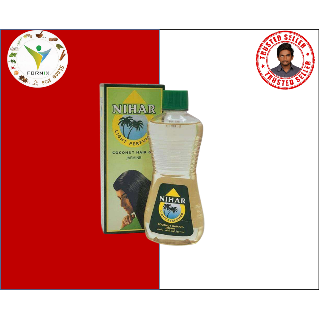 NIHAR LIGHT PERFUMED COCONUT HAIR OIL JASMINE 400ML | Shopee Malaysia