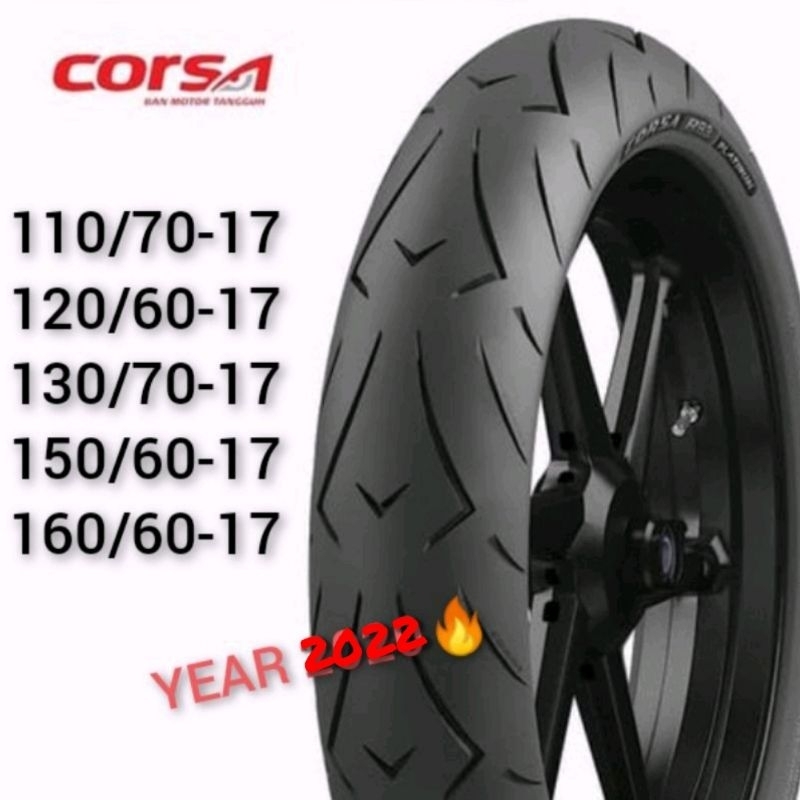 READY STOCK TYRE CORSA R93 ( 110/70-17 / 120/60-17 / 130/70-17 / 150/60 ...