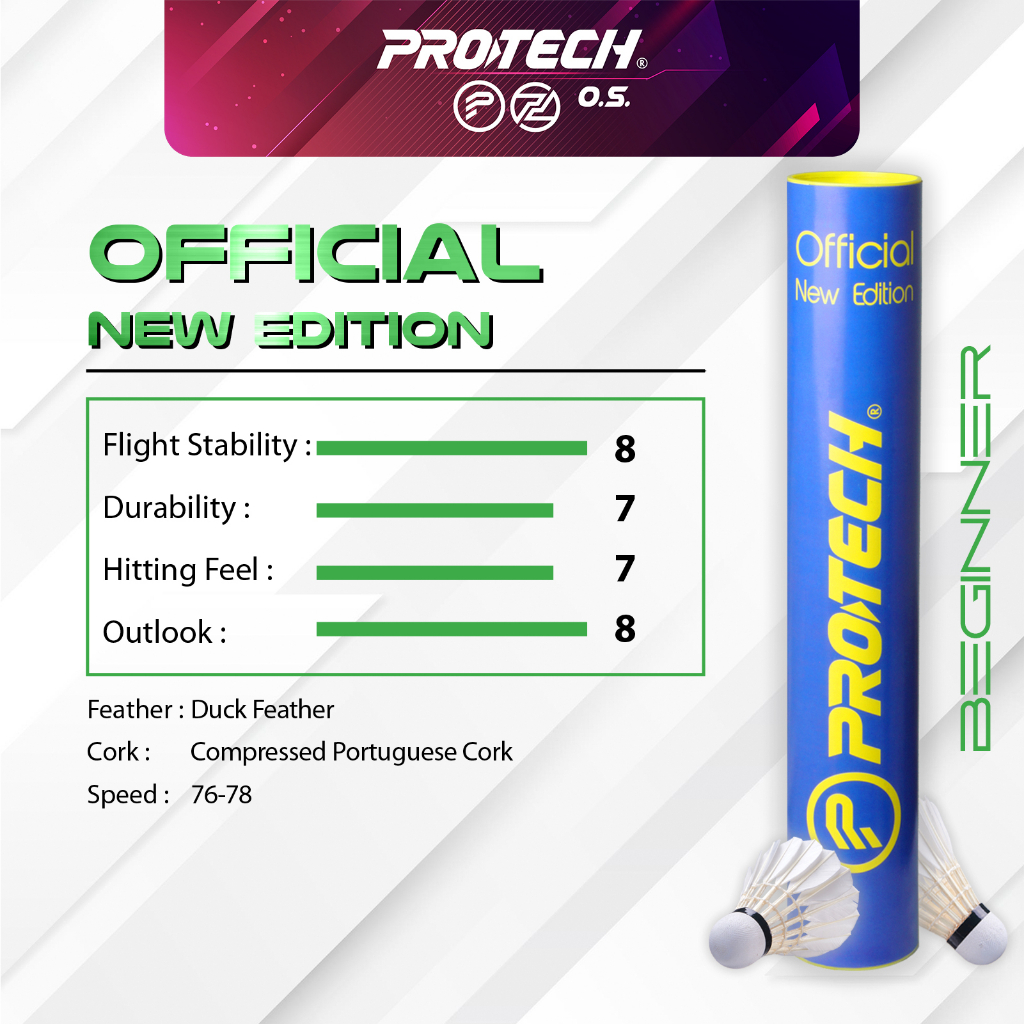PROTECH Official Shuttlecocks | Shopee Malaysia