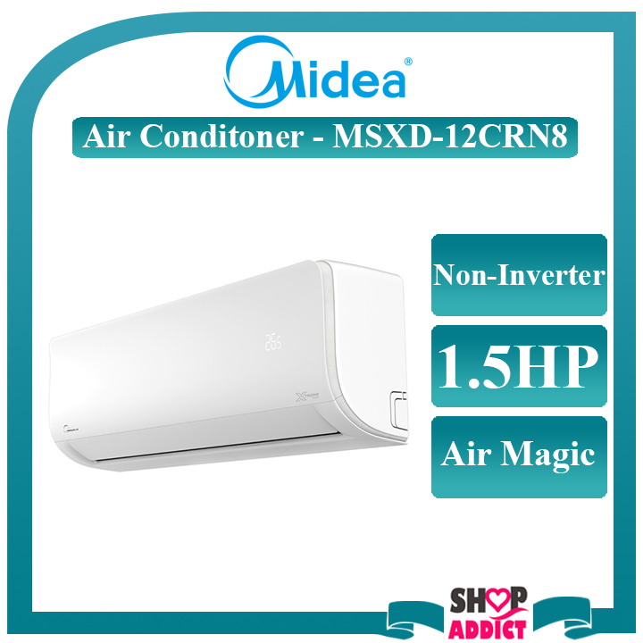 MIDEA MSXD-12CRN8 Extreme Dura R32 1.5HP Non-INVERTER Aircond Pendingin Hawa Air Conditioner ...
