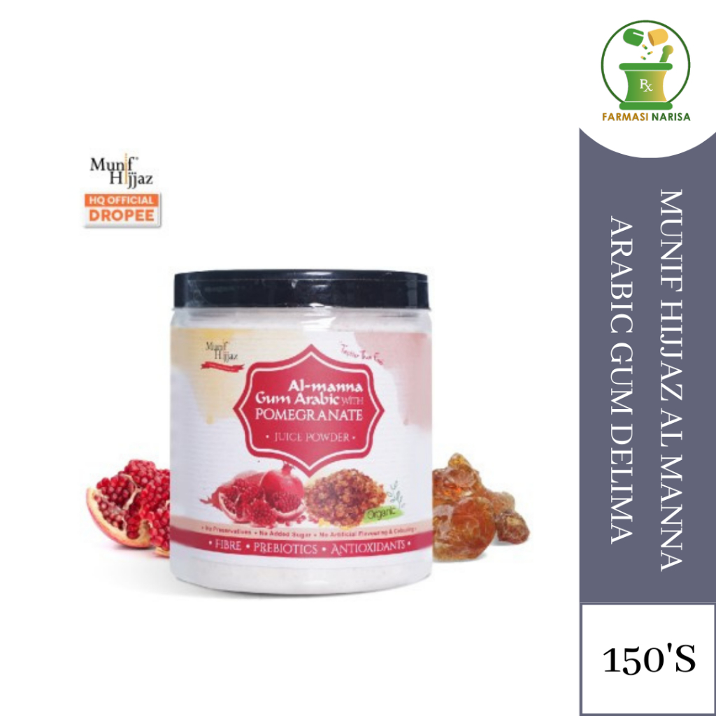 MUNIF HIJJAZ AL MANNA ARABIC GUM DELIMA 150g | Shopee Malaysia