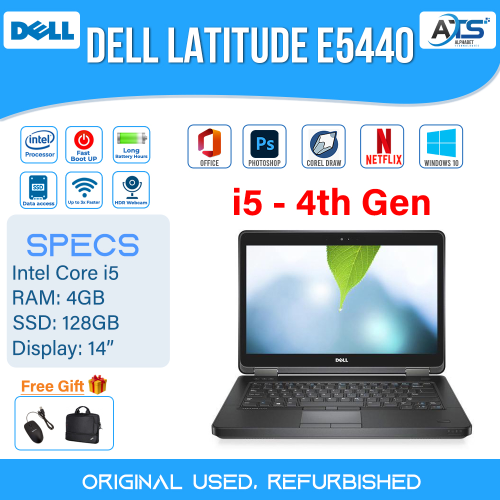 DELL LATITUDE E5440 Intel Core I5 4th Gen - 4GB RAM - 128GB SSD ...