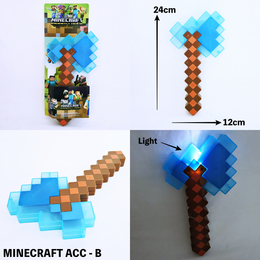 MY WORLD MINECRAFT ACTION FIGURE ACCESSORIES TOY KIDS PLAY SET | Shopee ...
