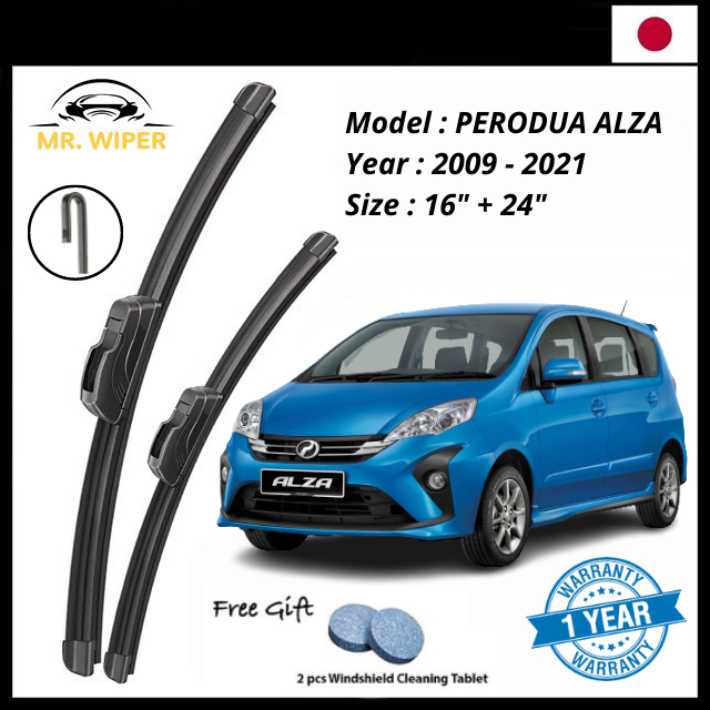 🔥MR WIPER🔥 PERODUA ALZA (2009-2022) MR WIPER JAPAN TECHNOLOGY WIPER ...